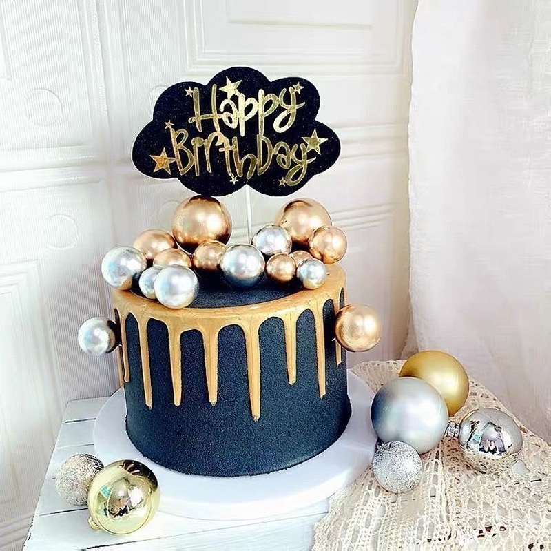 Jual Topper Hiasan Cake Kue Bola Bubble Ulang Tahun Birthday Pesta ...
