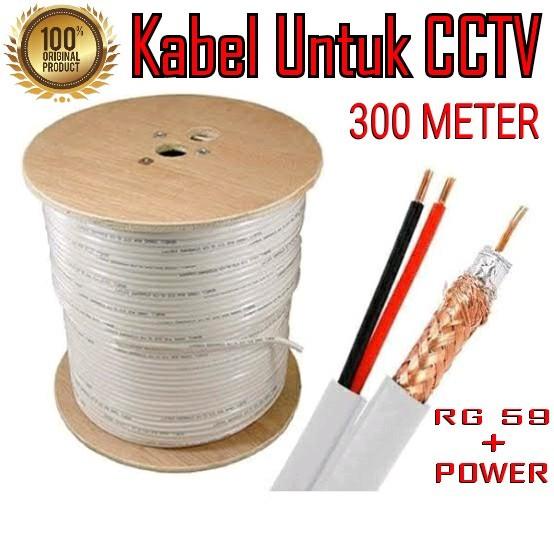 Jual Kabel Cctv Kabel Cctv 300 Meter -- Rg 59 + Power | Shopee Indonesia
