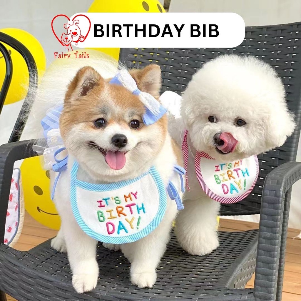 Jual Bib / Slabber Kain Pesta Ulang Tahun Ultah Untuk Anjing dan Kucing ...