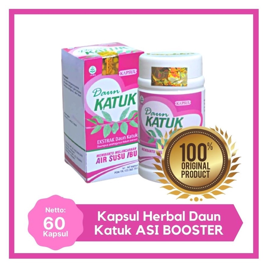 Jual ASI BOOSTER HERBAL Kapsul Ekstrak DAUN KATUK Tazakka 60 Kapsul Pelancar ASI | Shopee Indonesia