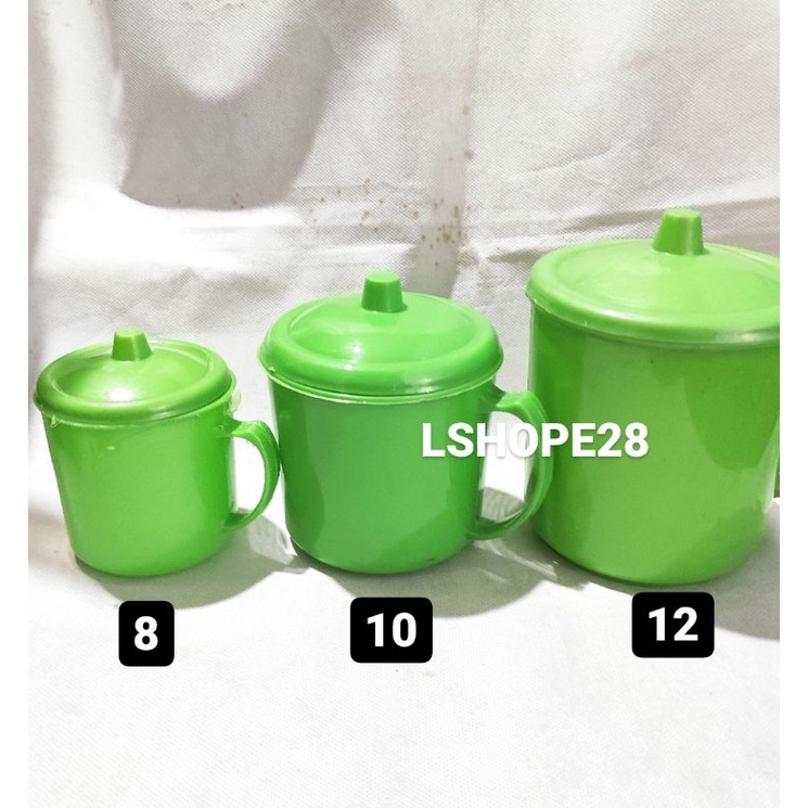 Jual muk plastik tutup / mug plastik tutup.mug plastik 300ml / 600ml ...