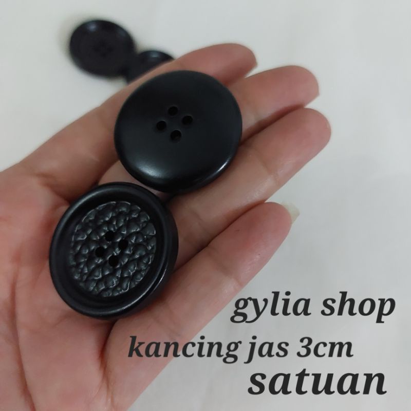 Jual Kancing Jas / Kancing Jengkol / Kancing Jumbo 3cm Satuan | Shopee ...