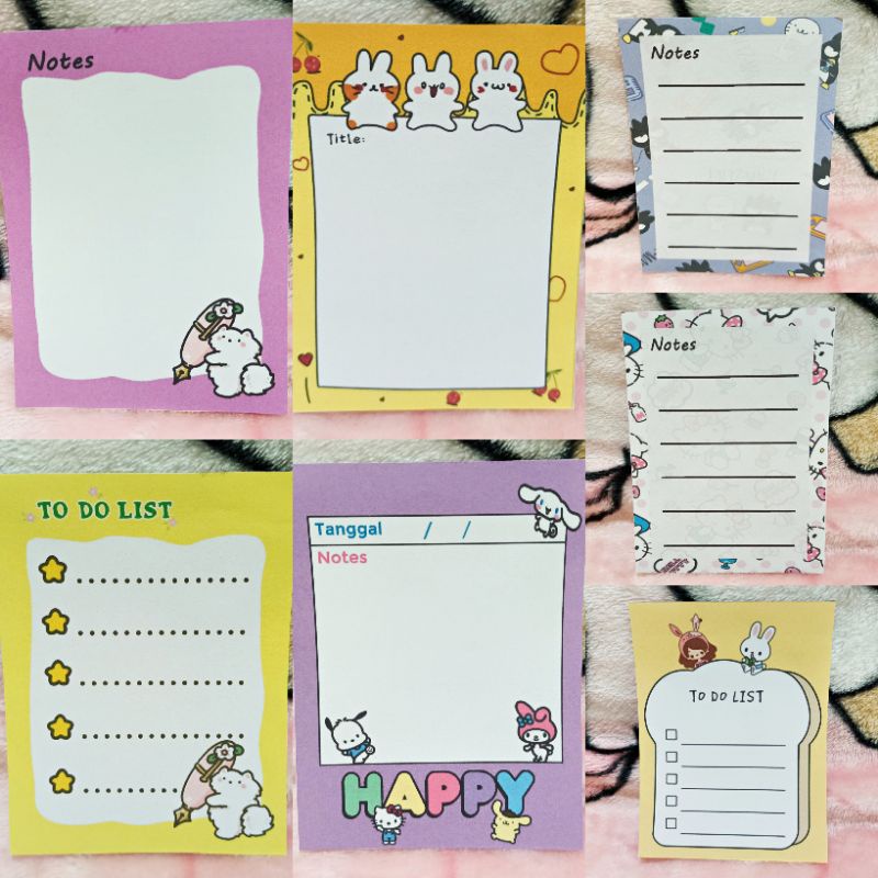 Jual Memo Notes Note Homemade Murah isi 30lembar Lucu Gambar Kucing ...