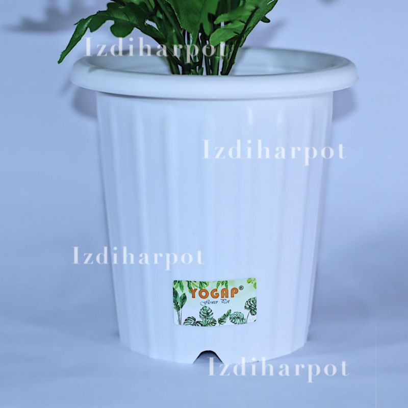 Jual Pot Bunga Tanaman Tinggi Ypt 15 Yogap Putih Bahan Tebal - YOGAP ...