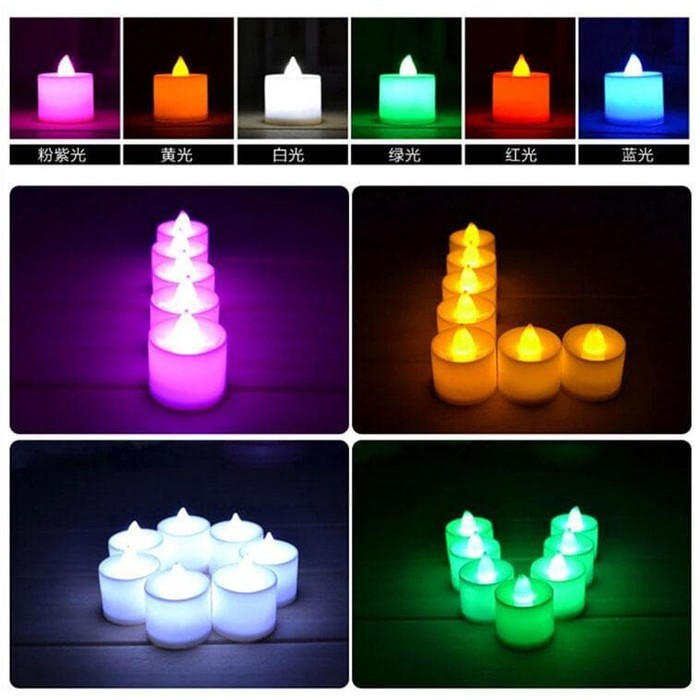 Jual Lilin natal elektrik Mini led candles valentine christmas lampu ...