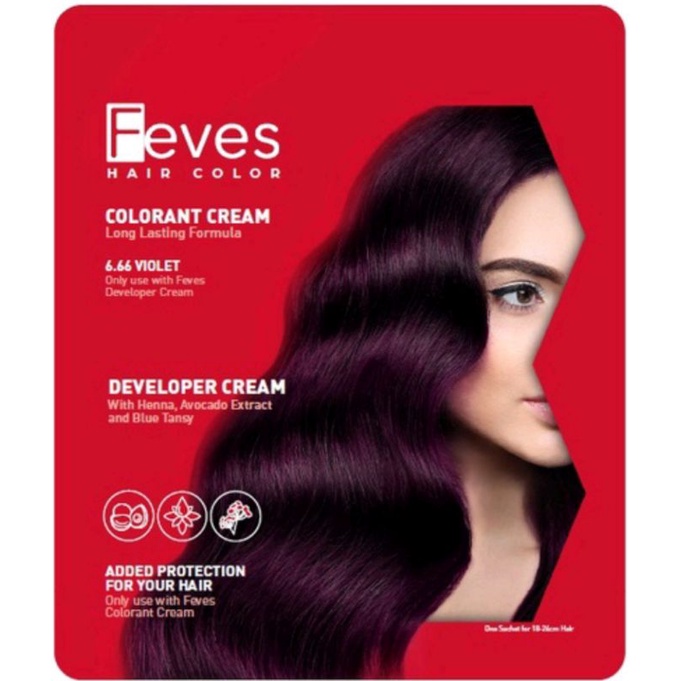 Jual Feves Hair color Cream 30ml 15 Varian warna - Sachet | Shopee ...