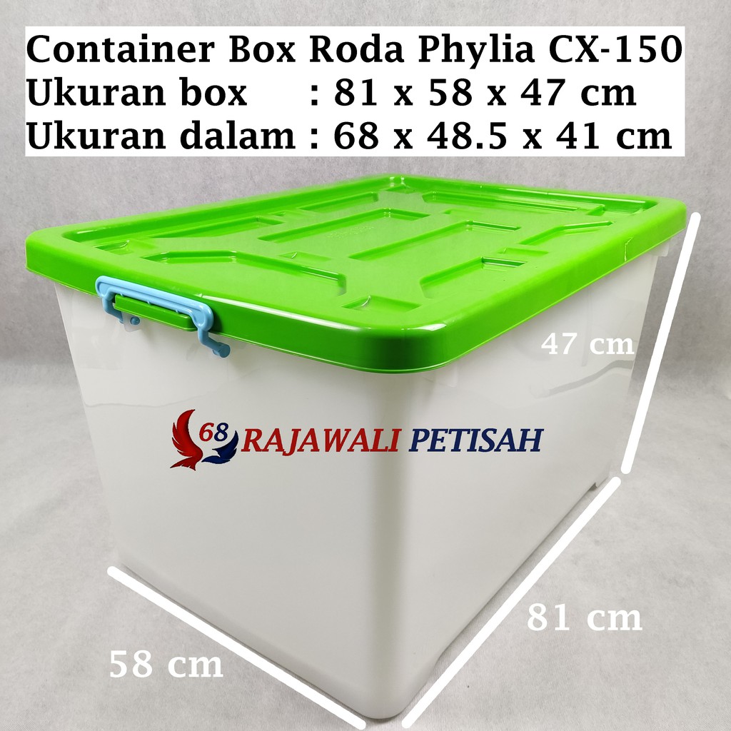 Jual PHYLIA CX - 150 Liter | Container Box Roda | Storage Box (By Gojek ...