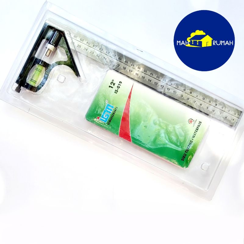 Jual SIKU TUKANG L WATERPASS KOMBINASI Penggaris Ukuran Waterpas ...