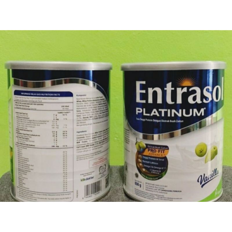 Jual Entrasol platinum vanila 800gr | Shopee Indonesia