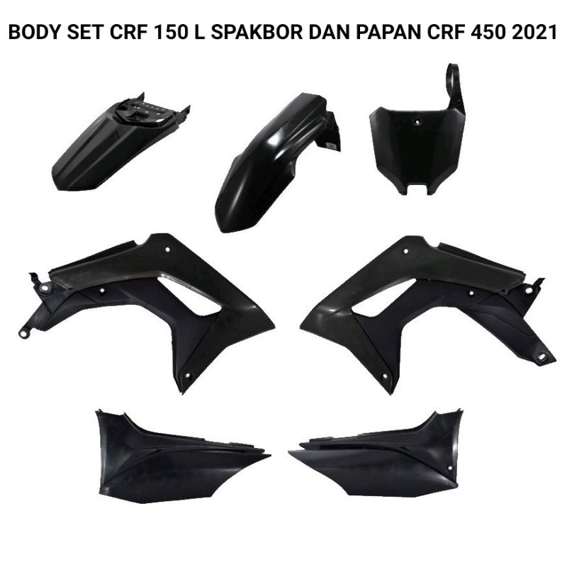 Jual Body set crf 150 L set spakbor dan papan nomor crf 450 2021 body set crf 450 bodi set crf ...