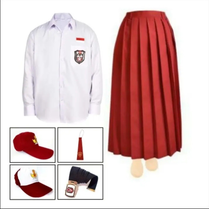 Jual Paket Seragam Sekolah Dasar - Set Seragam Sekolah Dasar Merah ...