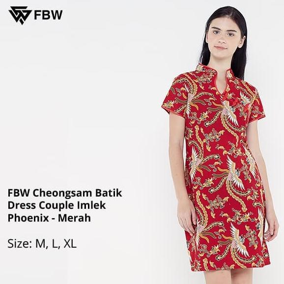 Jual BATIK WANITA DRESS BATIK - FBW CHEONGSAM BATIK DRESS COUPLE IMLEK ...
