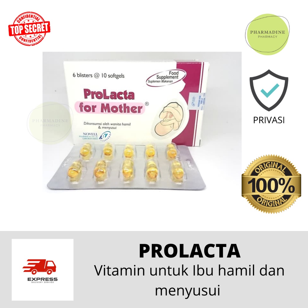 Jual PROLACTA FOR MOTHER Per STRIP ISI 10 Kapsul Gel | Untuk IBU ...