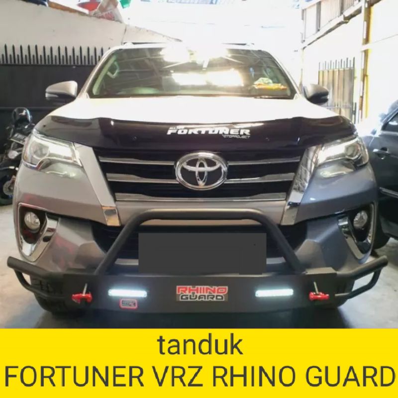 Jual tanduk Fortuner vrz trd RHINO GUARD with led bumper guard Fortuner ...