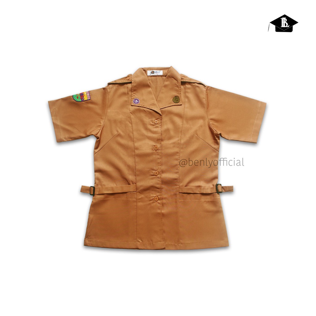 Jual BENLY Baju Pramuka SMA Perempuan Lengan Pendek / Seragam Pramuka ...