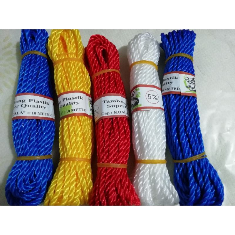 Jual Tali tambang plastik super quality Koala 5mm panjang 10 meter ...