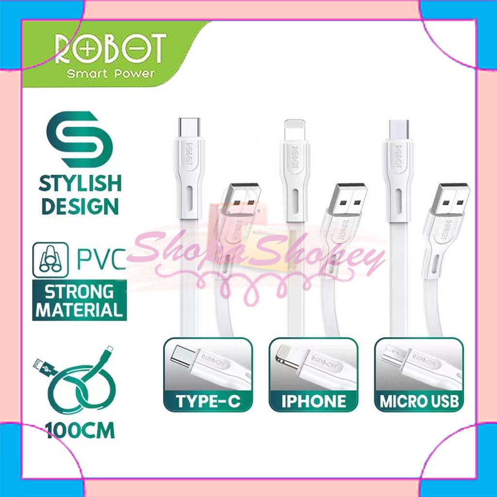 Jual Kabel Data ROBOT RDM100S MICRO USB / RDC100S TYPE-C / RDL100 ...