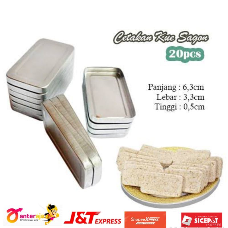 Jual Cetakan Kue Sagon/Sagon Bakar Kotak dan oval | Shopee Indonesia