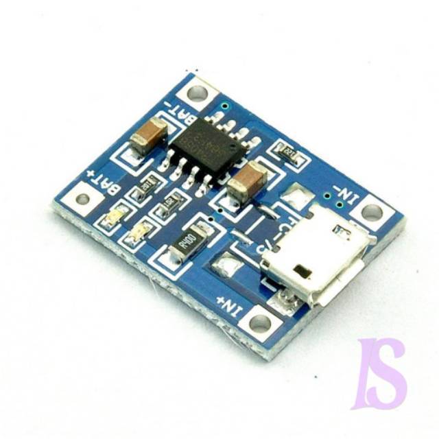 Jual TP4056 5V 1A micro usb single protektor Modul charger baterai Li ...