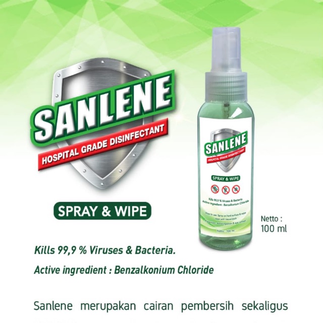 Jual Sanlene disinfectant spray hospital grade | Shopee Indonesia