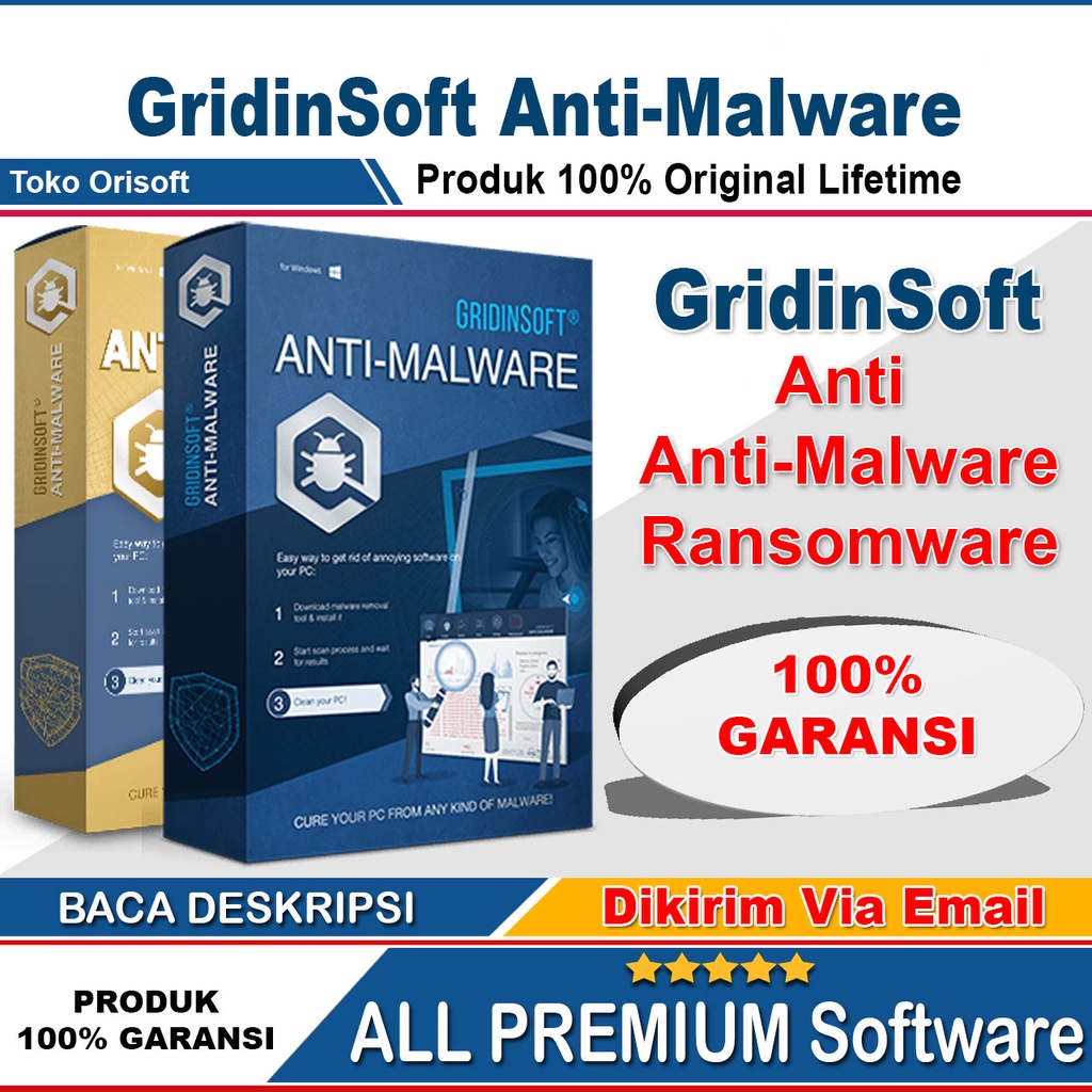 Jual GridinSoft Anti Malware Ransomware Original Full Version Lifetime ...
