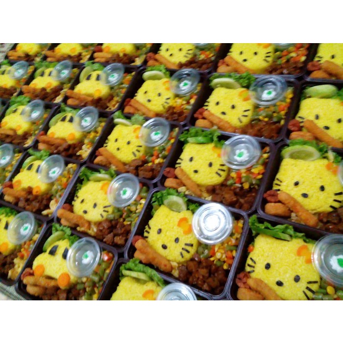 Jual Nasi Box Tumpeng Mini Nasi Kuning Nugget Ulang Tahun Anak Syukuran ...