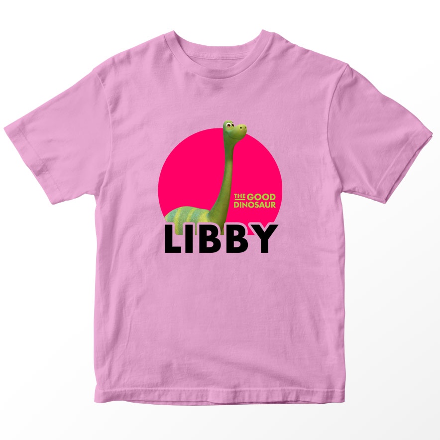 Jual Kaos The Good Dinosaur Libby Anak, Warna Pink Umur 1-10 Tahun | Shopee Indonesia