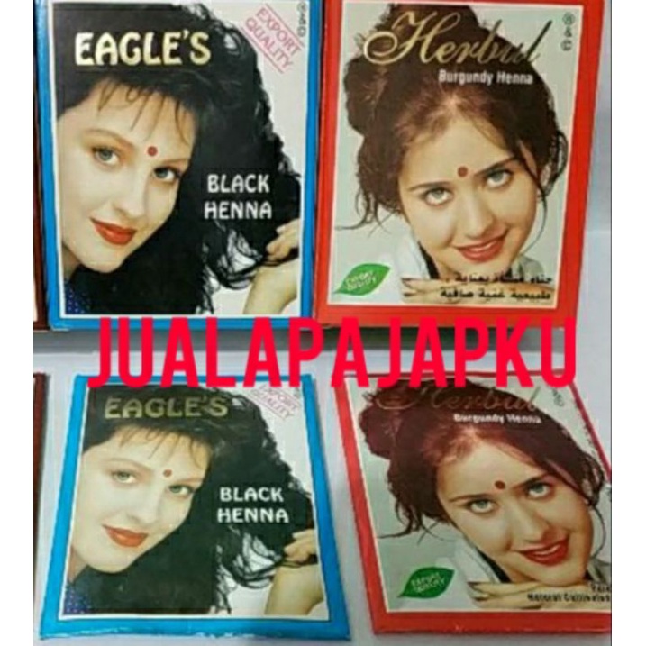 Jual Henna Rambut / Pewarna Rambut/ Semir Rambut Henna EAGLE | Shopee ...