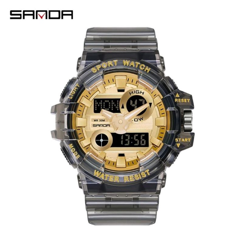 Jual Jam Tangan SANDA 3100 Jam Tangan Wanita Pria Digital Analog Dual ...