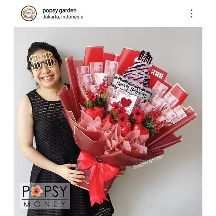 Jual ( PO ) Money Flower Bouquet // Buket Bunga Uang Jumbo // | Shopee ...