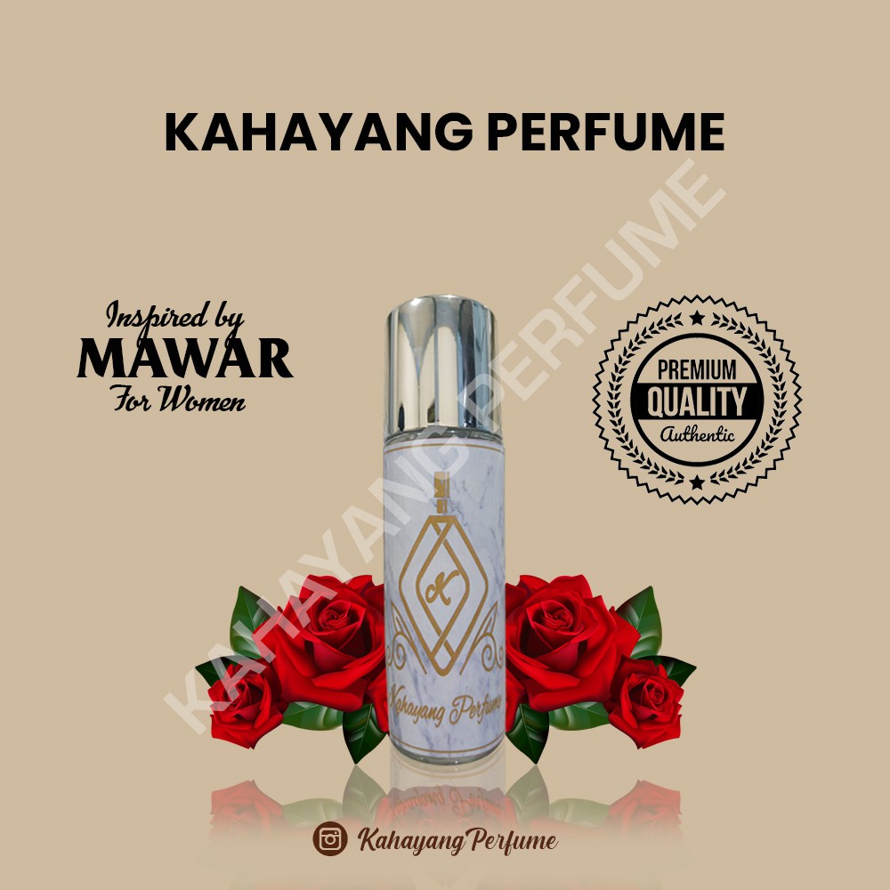 Jual PARFUM EDP WANITA TAHAN LAMA 24 JAM MINYAK WANGI MAWAR BY KAHAYANG ...