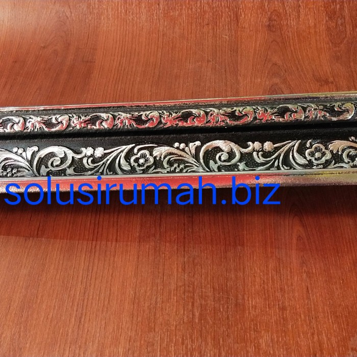 Jual LIST PVC SUDUT PROFIL 12CM 1M PER 1 M HITAM silver LIS PLAFON ...