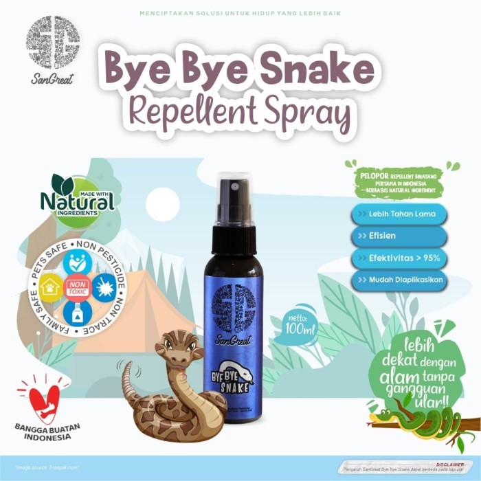 Jual Pengusir Ular SanGreat Bye Bye Snake Spray 100 ml | Shopee Indonesia