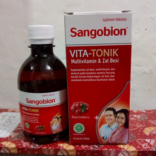Jual SANGOBION Vita-Tonik Suplemen Botol 250ml | Shopee Indonesia