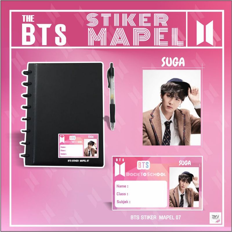 Jual STICKER LABEL NAMA BTS (40 LEMBAR) | Shopee Indonesia