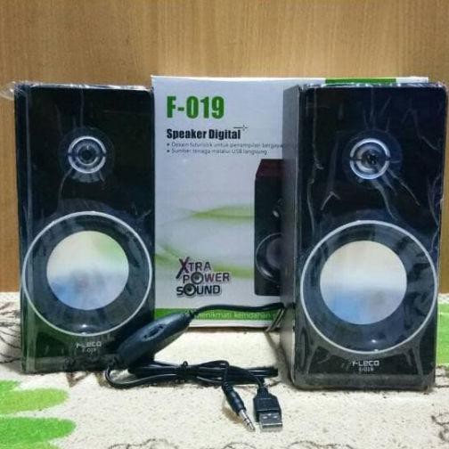 Jual Stereo Spiker Aktif Speaker Aktif Pc Komputer Laptop Hp Usb Fleco ...