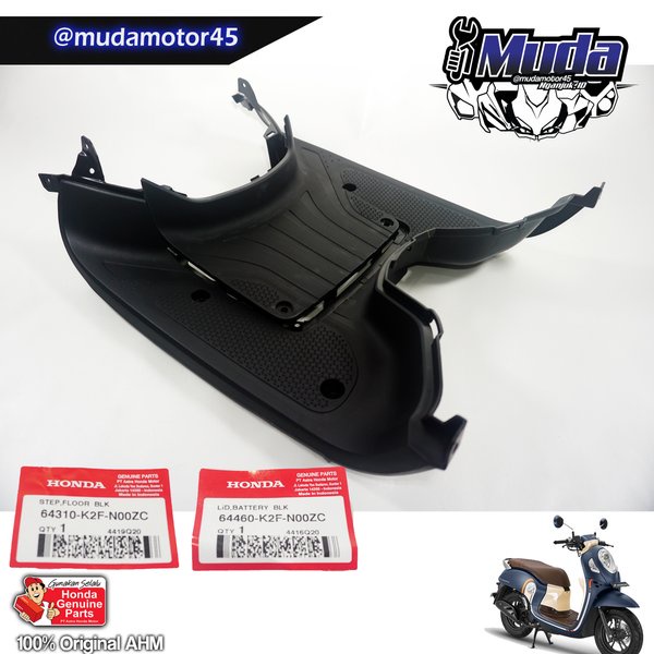 Jual PAKET LANTAI PIJAKAN KAKI ALL NEW SCOOPY K2F 2021 ESAF COKLAT OR HITAM SET TUTUP AKI BORDES ...