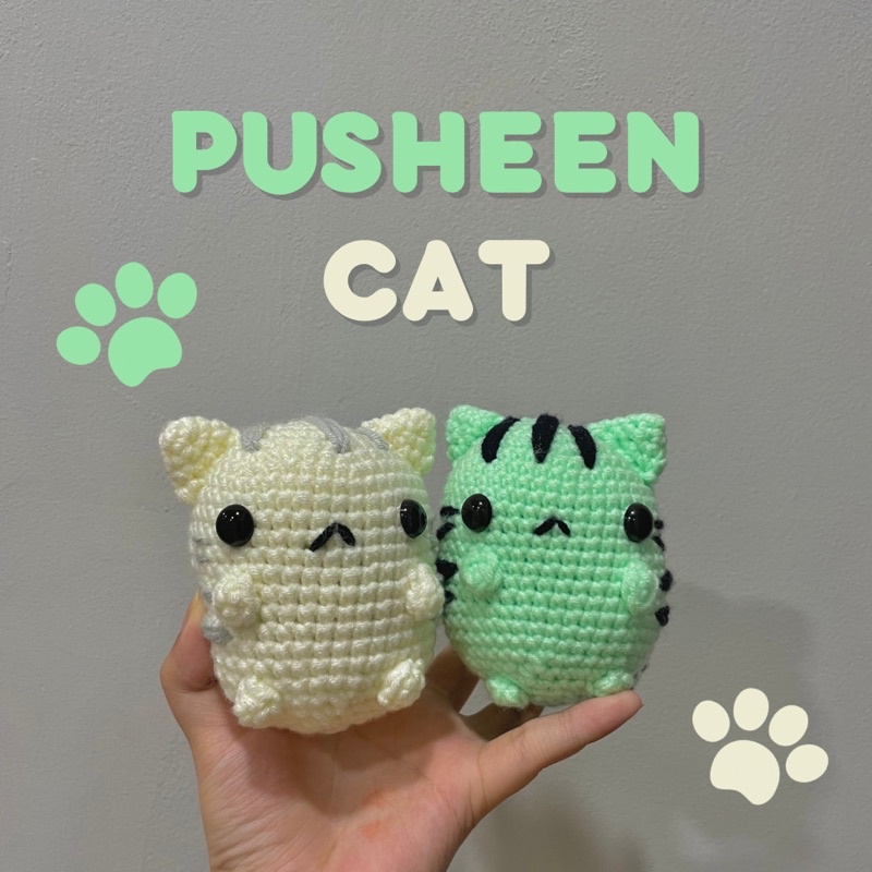 Jual Pusheen Cat Amigurumi / Boneka Rajut Kucing Pusheen | Shopee Indonesia