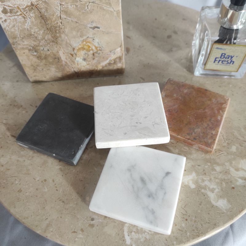 Jual Coaster mini tatakan gelas marmer marble 6cm | Shopee Indonesia