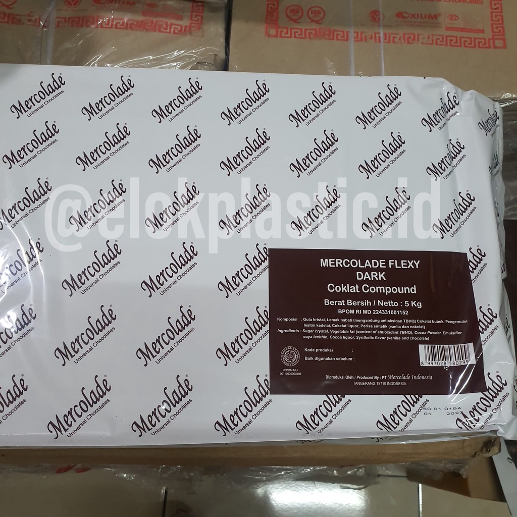 Jual Mercolade Flexy Dark, Coklat Compound 5 kg | Shopee Indonesia