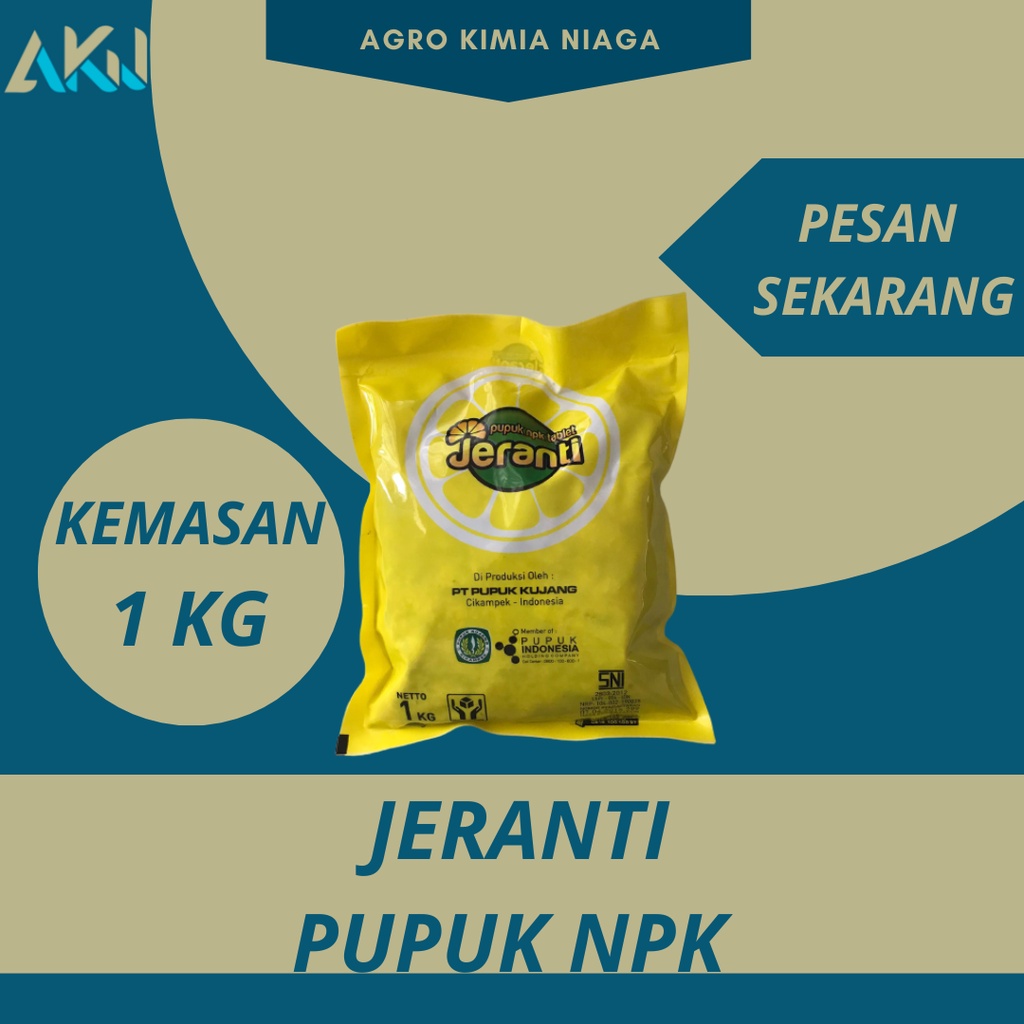 Jual Pupuk NPK Merk Jeranti 1 KG |NPK Tablet | Untuk Bunga Sayur dan ...