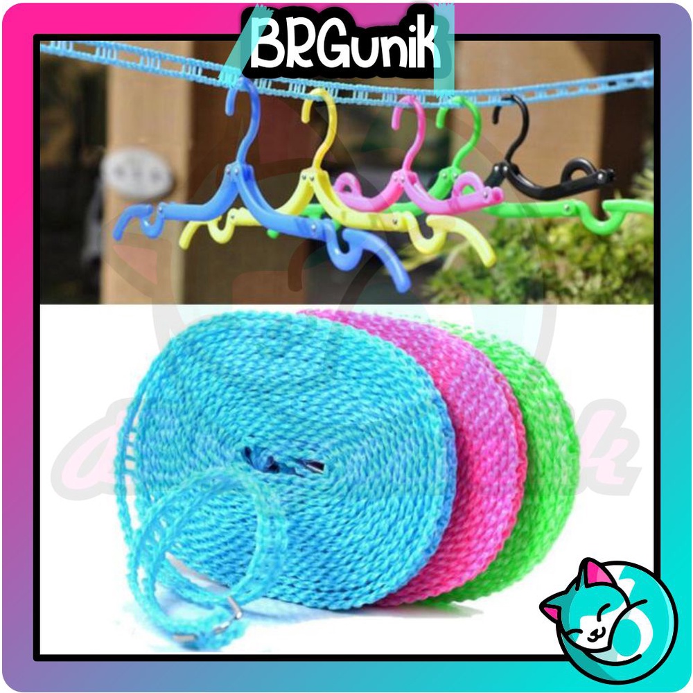 Jual BRGUNIK TALI JEMURAN PAKAIAN 5 METER 3 METER PRAKTIS / TALI ...