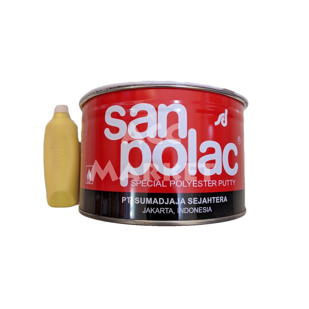 Jual Dempul Putty Sanpolac 1 Kg San Polac Cat Besi | Shopee Indonesia