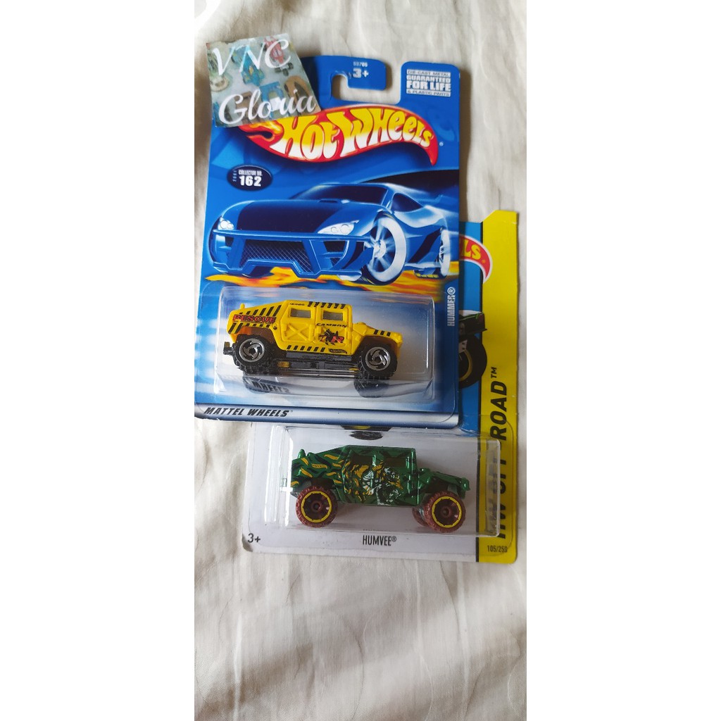 Jual HotWheels paket humvee kuning dan humvee green army off road ...