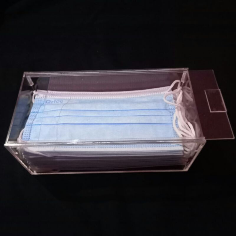 Jual KOTAK MASKER AKRILIK STANDAR SLIDING BENING 20X10X8.5 cm ...