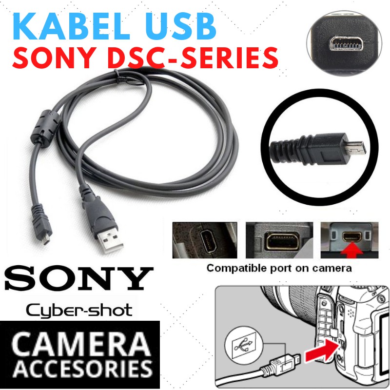 Jual Kabel Data USB Kamera Sony Cybershot | Shopee Indonesia