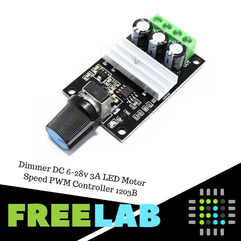 Jual Dimmer DC 6-28v 3A LED Motor Speed PWM Controller 1203B | Shopee ...