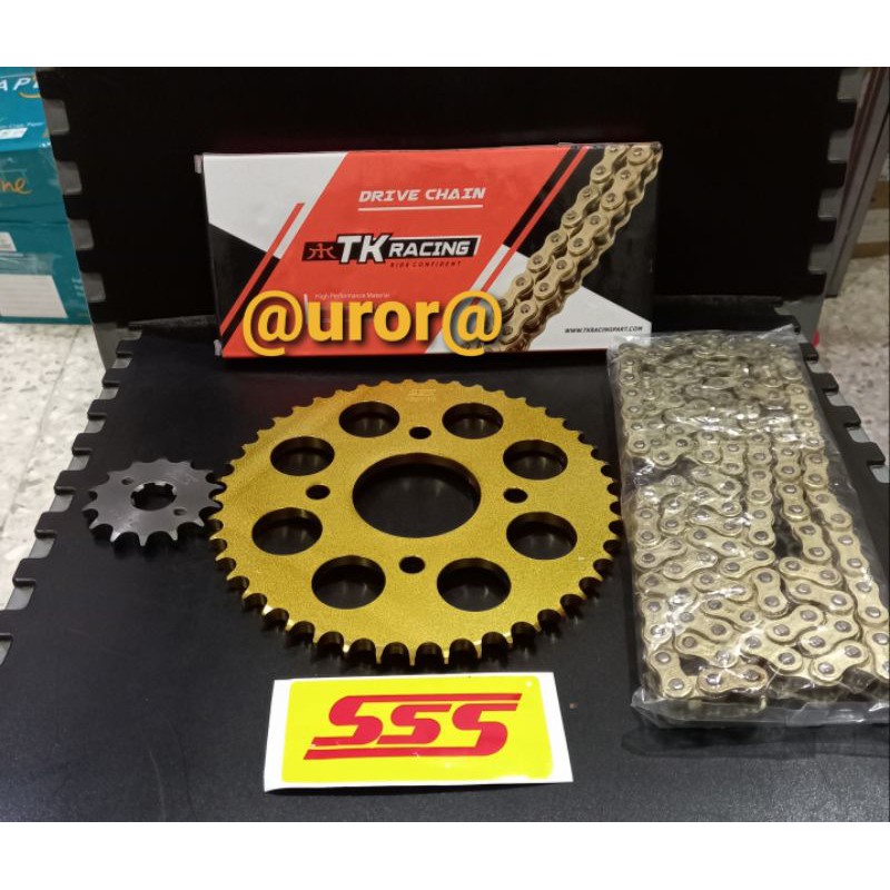 Jual GEAR SET SSS GOLD CB 150 R - CBR 150 R - SONIC 150 R - VERZA - GTR 150 R - MEGA PRO - TIGER ...