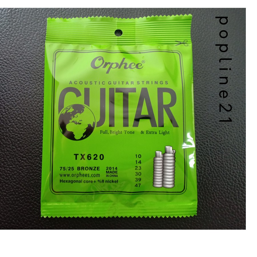 Jual Senar gitar akustik ORPHEE TX620 /Acoustic Guitar Strings Orphee ...