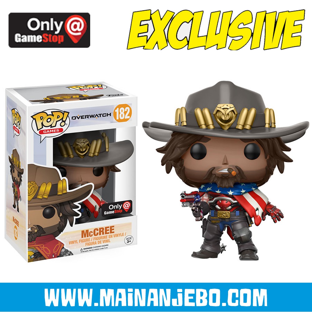 Jual Funko Pop Overwatch - McCree USA (Gamestop Exclusive) | Shopee ...